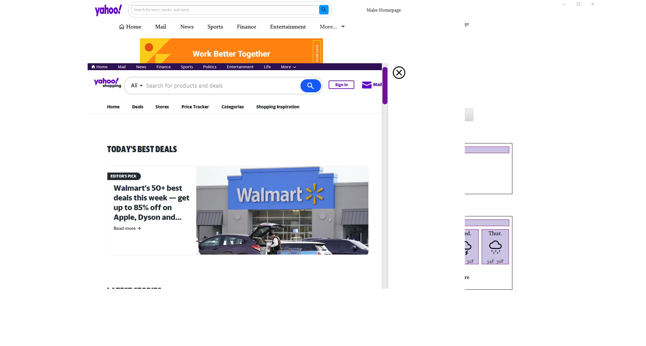 Yahoo Portal Recreation